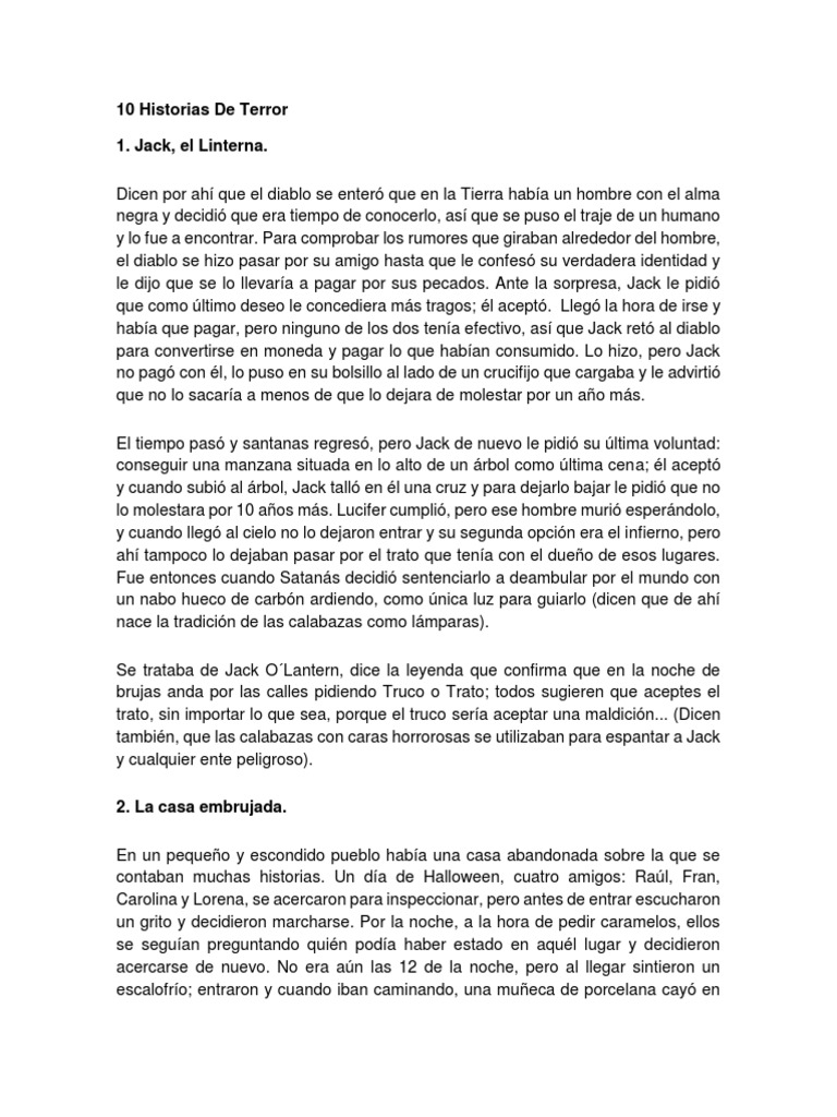 10 Historias de Terror | Halloween