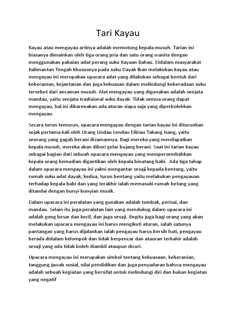 Tari Kayau | PDF