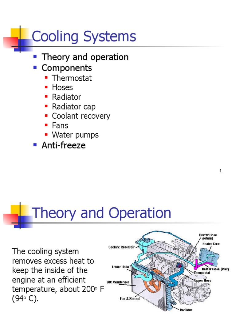 Cooling System Components and Operation | PDF | Machines | Internal ...