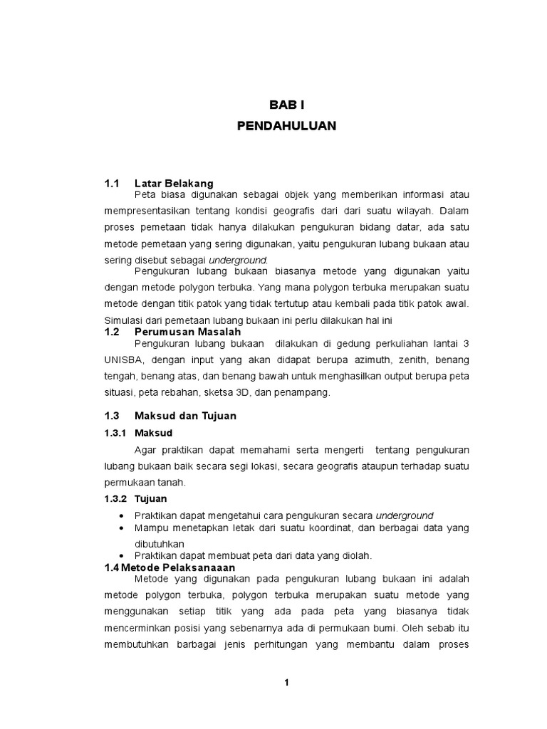 Draft Underground Baru | PDF