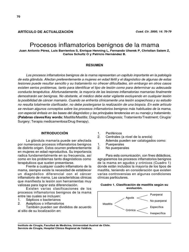 Manejo de abscesos mamarios y mastitis | PDF | Cáncer de mama | Cáncer