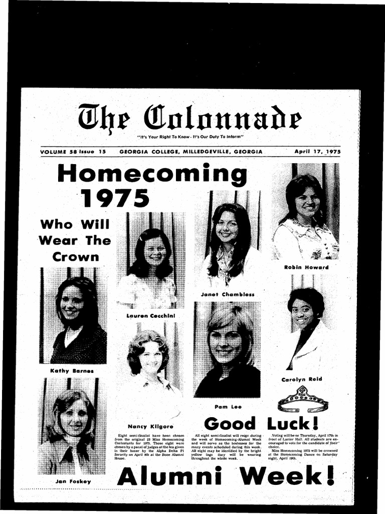 The Colonnade - April 17, 1975 | PDF | Entertainment (General) | Leisure