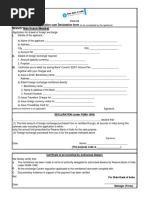 A2 Cum Lrs Declaration Form | PDF | Banking | Banks
