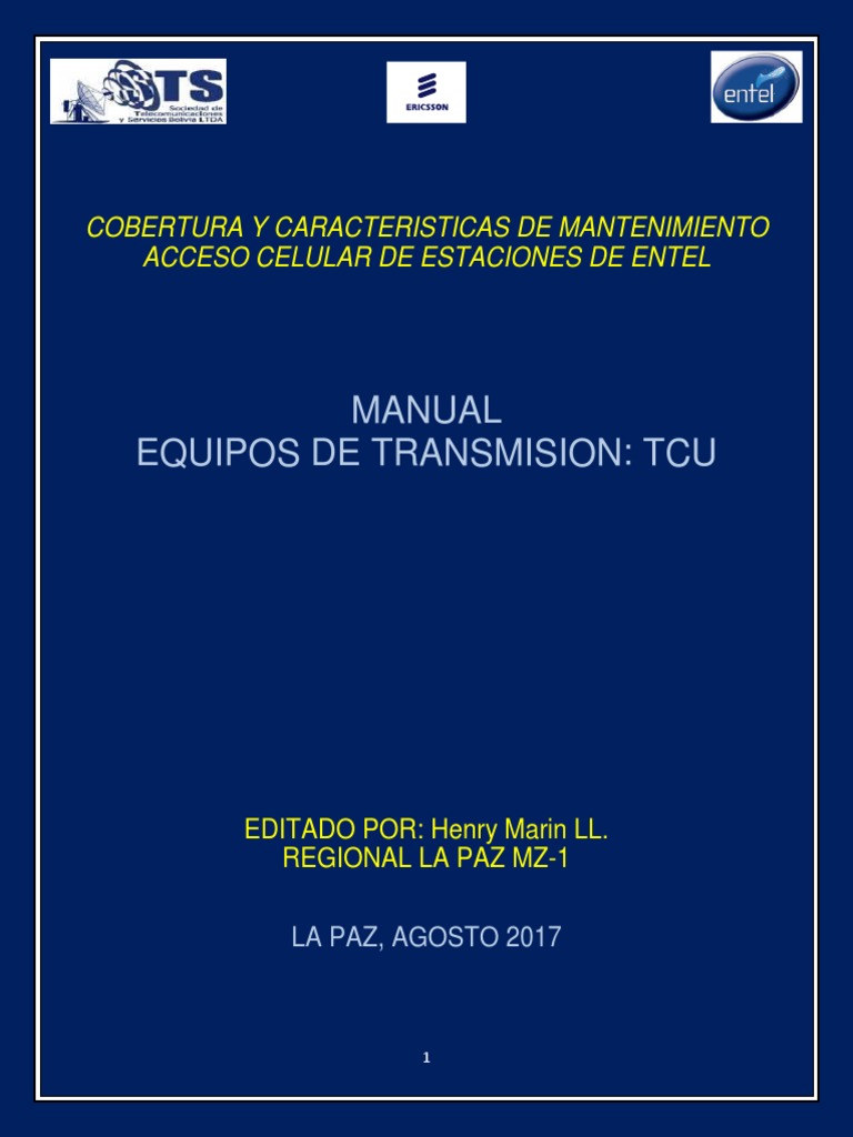MANUAL TCU Editado Por Henry Marin | Transmisión de datos | Gestión de ...