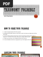 Taxonomy Foldable | PDF | Taxonomy (Biology) | Cell (Biology)