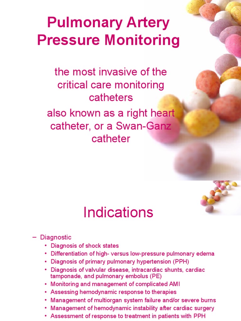 Swan Ganz Pulmonary Artery Pressure Catheter | PDF | Intravenous ...