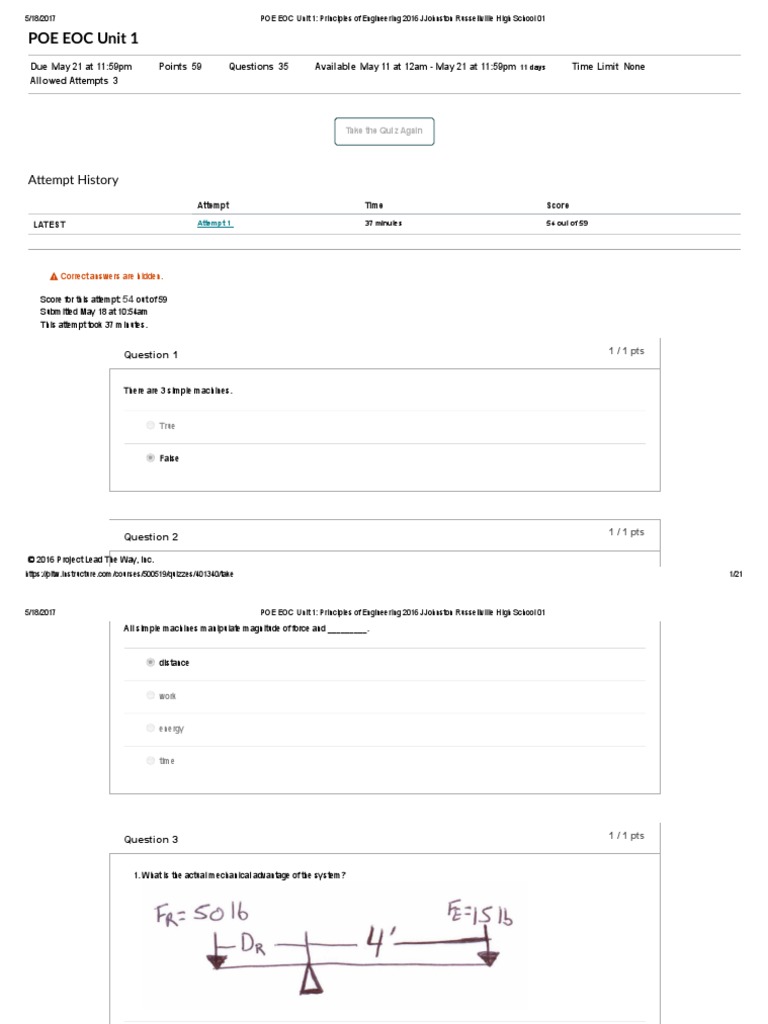 POE EOC Unit 1 - Principles of Engineering 2016 | PDF | Series And Parallel Circuits | Voltage
