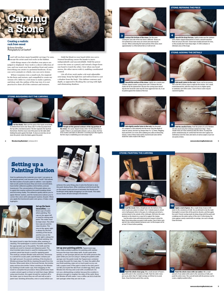 Carving A Stone PDF | PDF | Wood Carving | Crafts & Hobbies