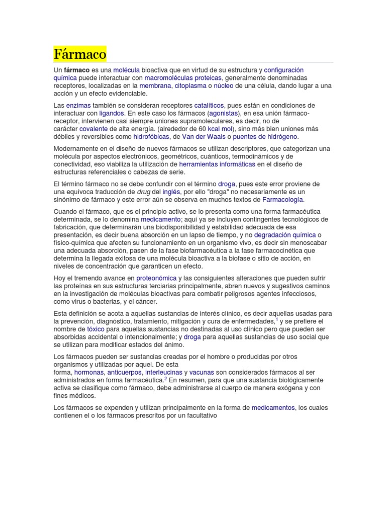 Fármaco | PDF | Antibióticos | Drogas