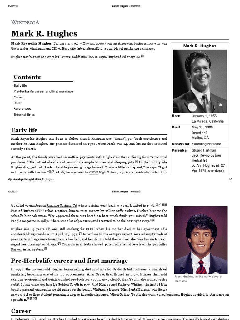 Mark R. Hughes | PDF | Business