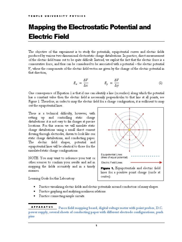 Physics Lab: Electrostatic Mapping | PDF | Electrostatics | Electric Field