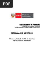 Manual - Sistema Unico de Planillas - Sup | PDF | Pensión | Educación ...