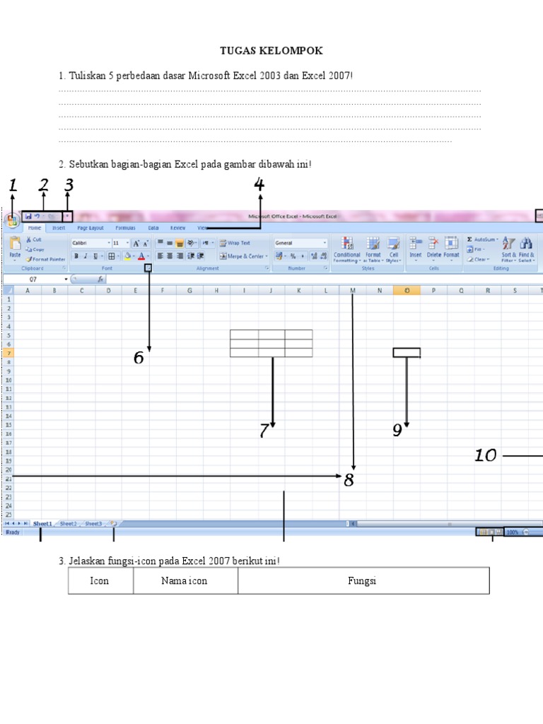 Tugas Kelompok Excel Xi | PDF | Metode & Bahan Ajar | Komputer