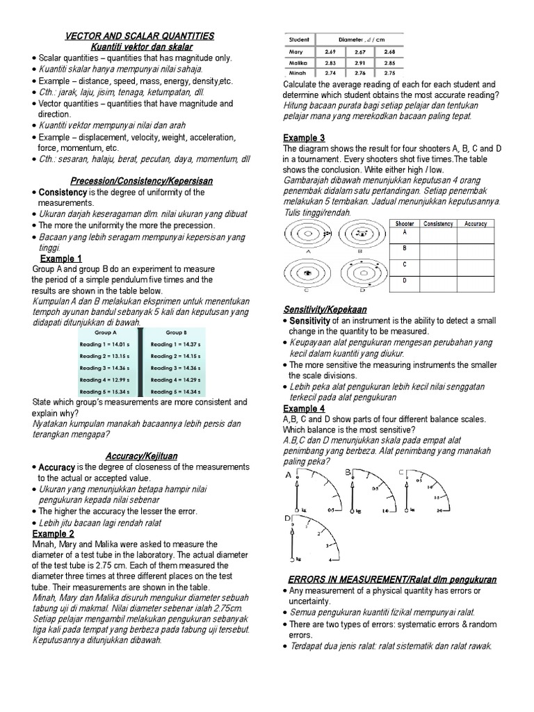 Vector and Scalar Quantities | PDF | Scientific Observation | Length