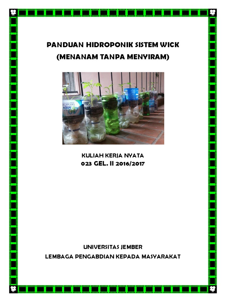 Panduan Hidroponik Sistem Wick | PDF | Sains & Matematika