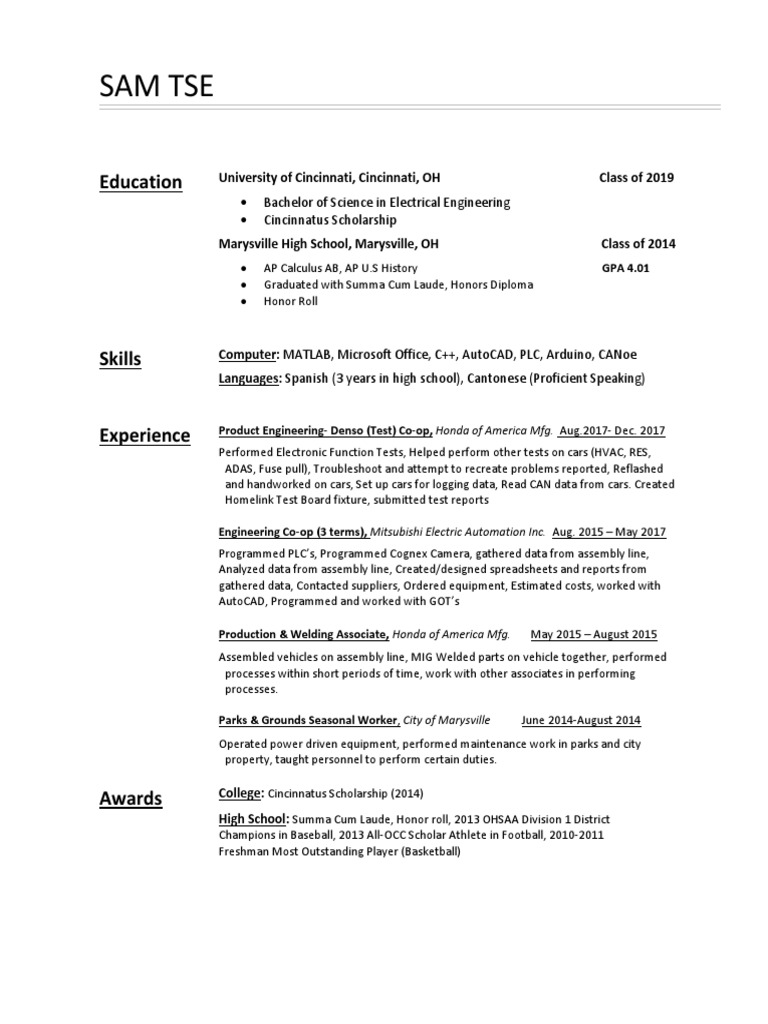 Resume E-Portfolio | PDF | Technology & Engineering