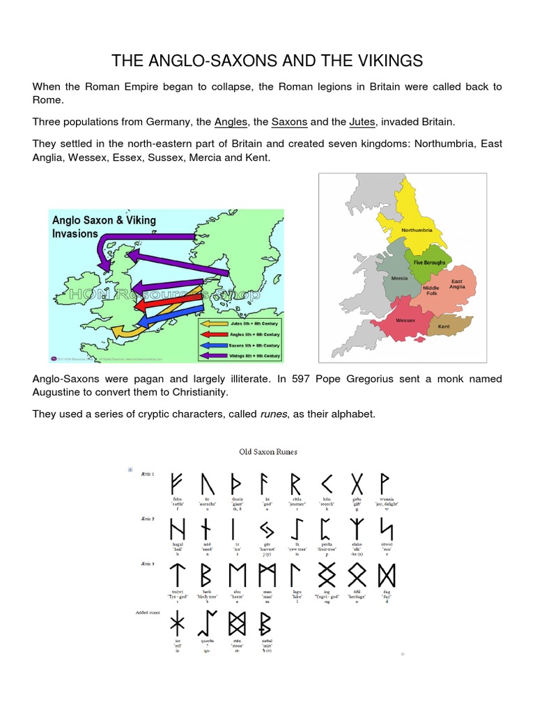 The Anglo Saxons and the Vikings | Anglo Saxons | Vikings