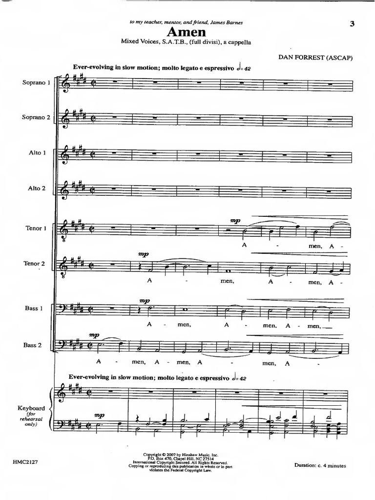 Amen Dan Forrest PDF | PDF