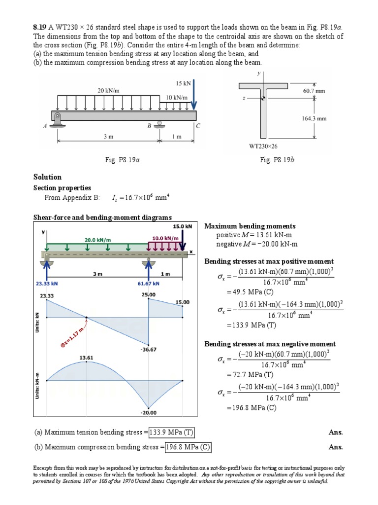 Mechanics of Materials Solutions Chapter08 Probs19 30 PDF | PDF ...