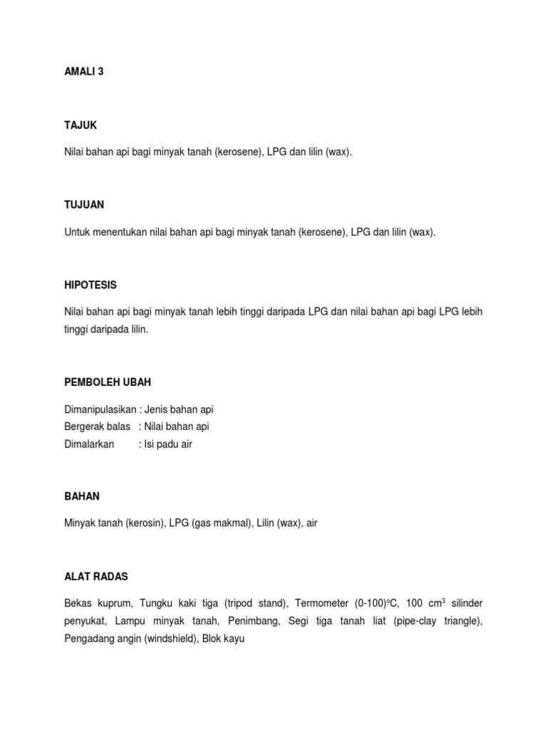 AMALI 3 Kimia Bahan API | PDF
