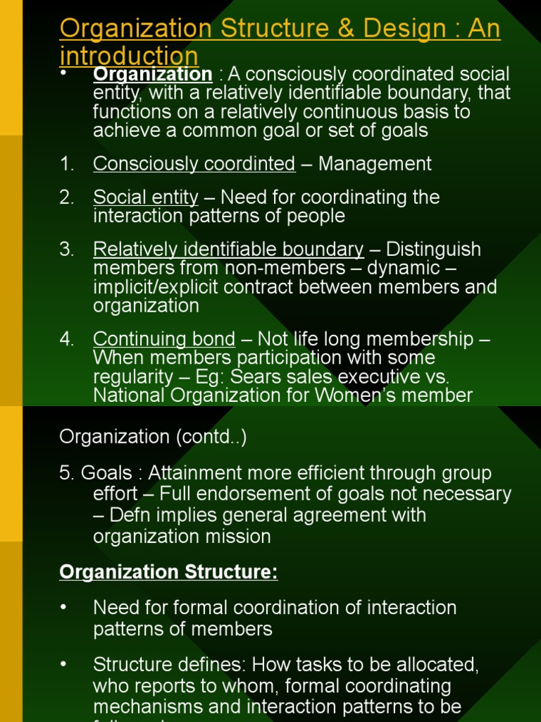Organization Structure and Design Overview | PDF | System | Rationality