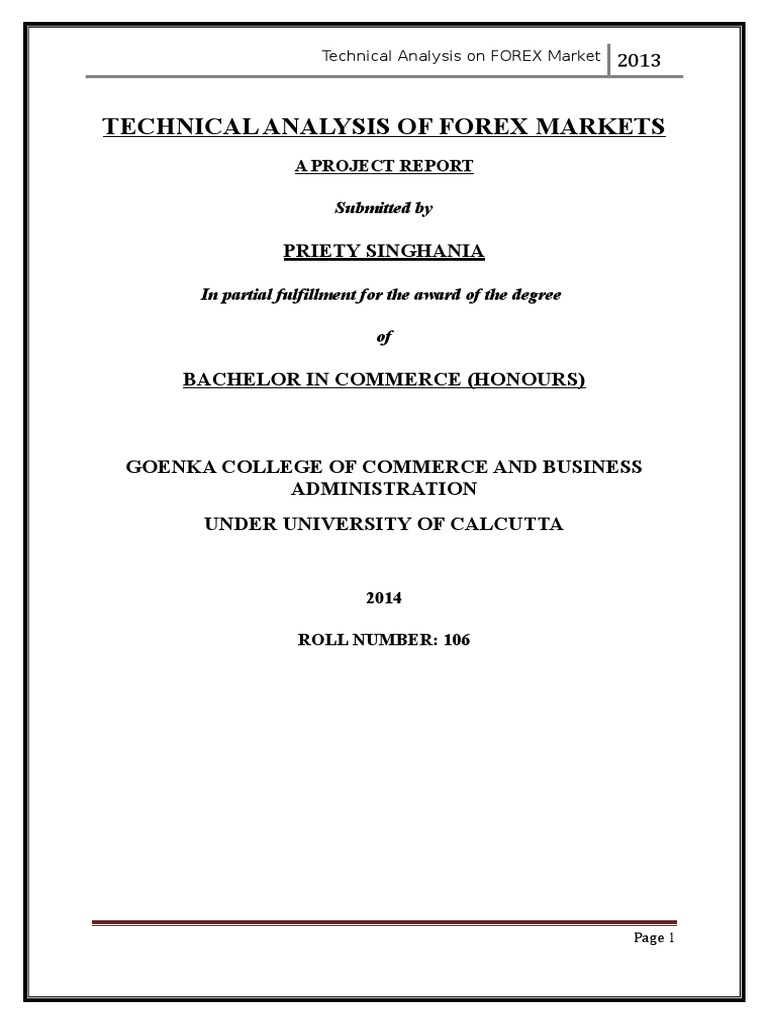 Forex College Report (Final) | PDF | Foreign Exchange Market | Market Trend