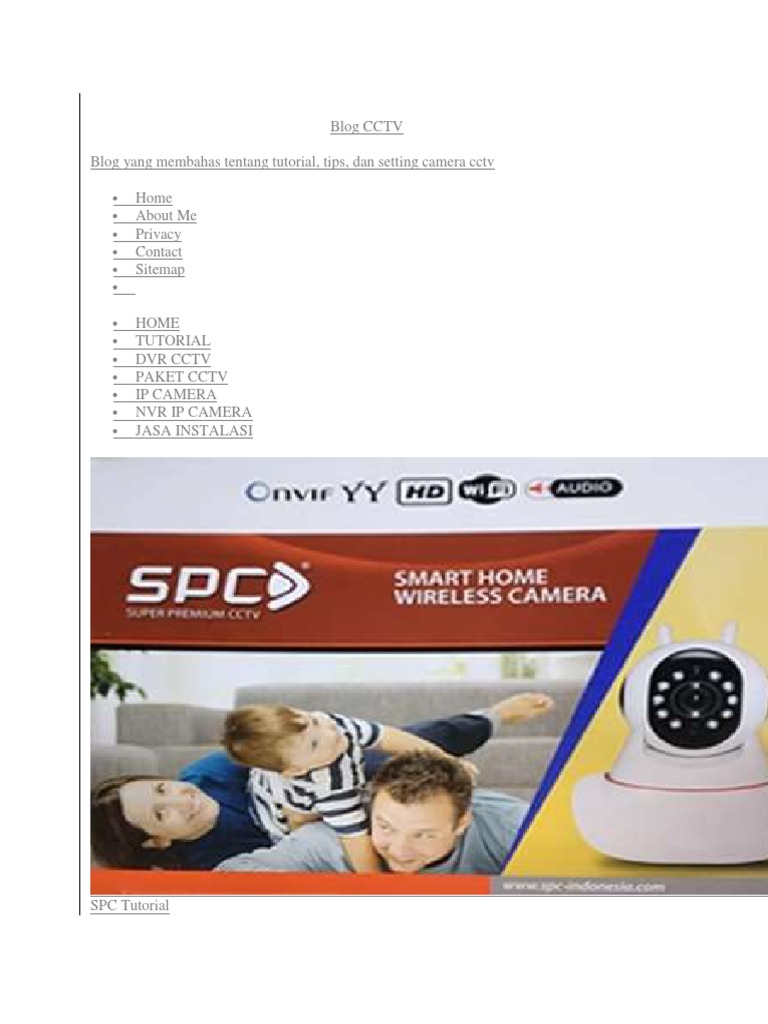 Cara Setting CCTV SPC | PDF