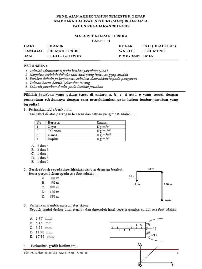 Contoh Soal Fisika Kelas 12 - Homecare24 Contoh Soal Fisika Kelas 12 - Homecare24