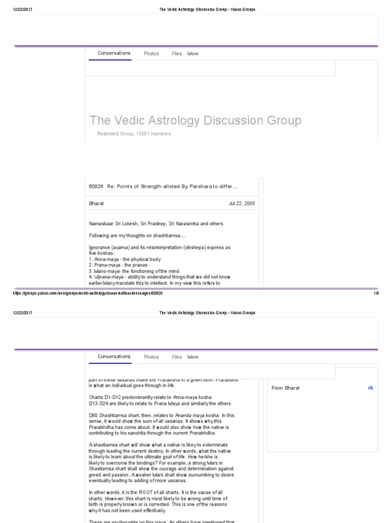 Understanding Shashtiamsa in Vedic Astrology | PDF | Horoscope | Hindu ...
