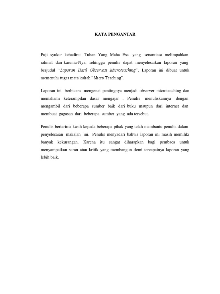 Laporan Observer Micro | PDF