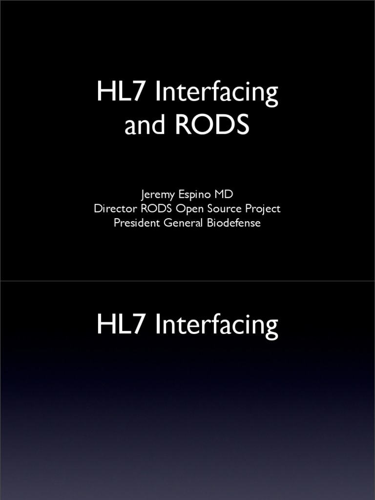 HL7 Tutorial | PDF | Osi Model | Computer Standards