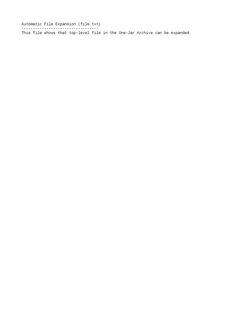 Automatic File Expansion (File - TXT) - This File Shows That Top-Level ...