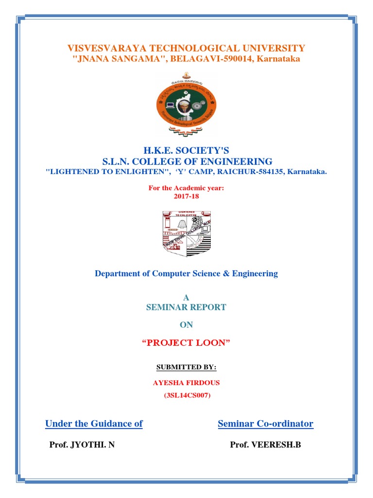 Visvesvaraya Technological University: "JNANA SANGAMA", BELAGAVI-590014 ...