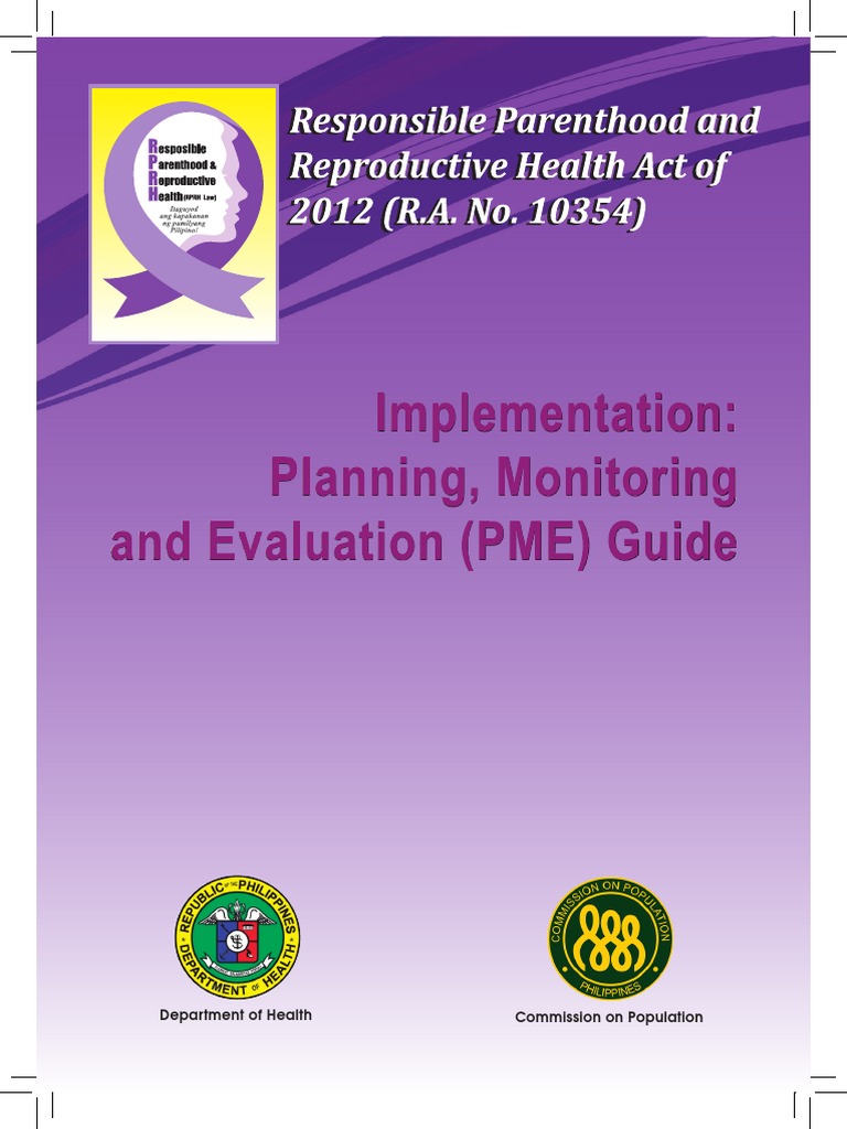 RPRH Law Planning, Monitoring and Evaluation Guide | PDF | Capacity ...