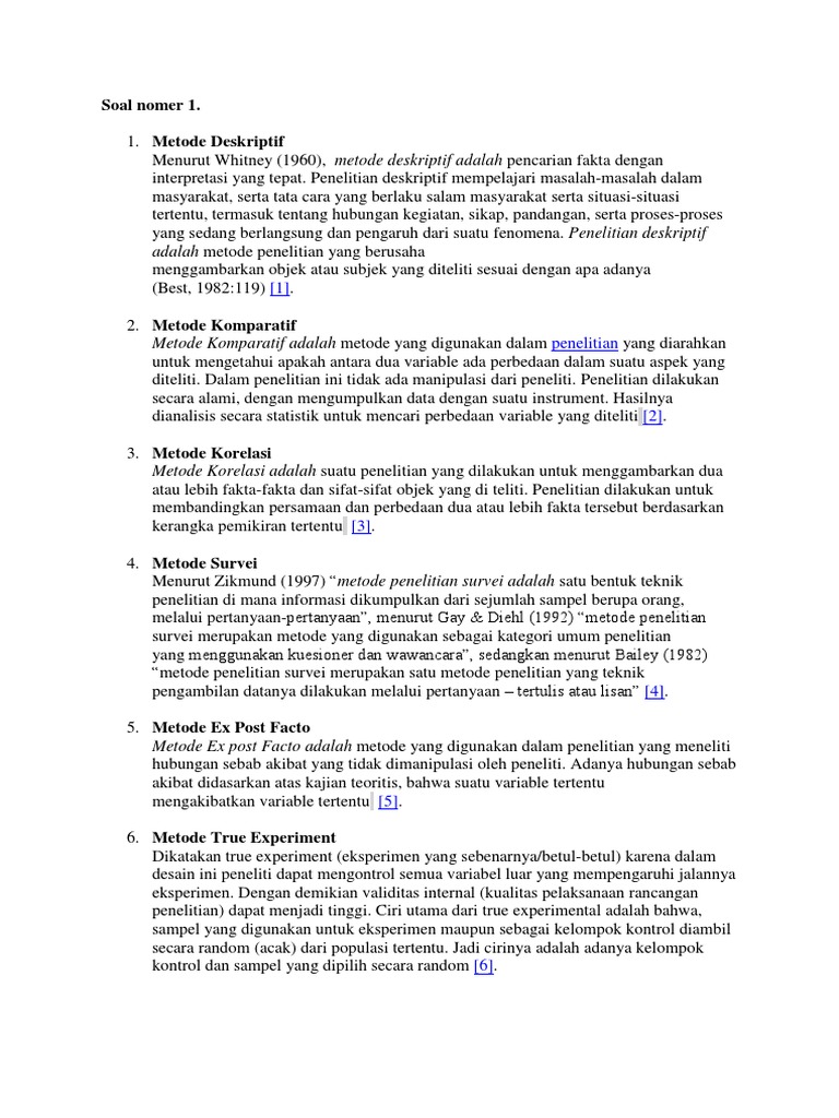 Metode Deskriptif 2 | PDF
