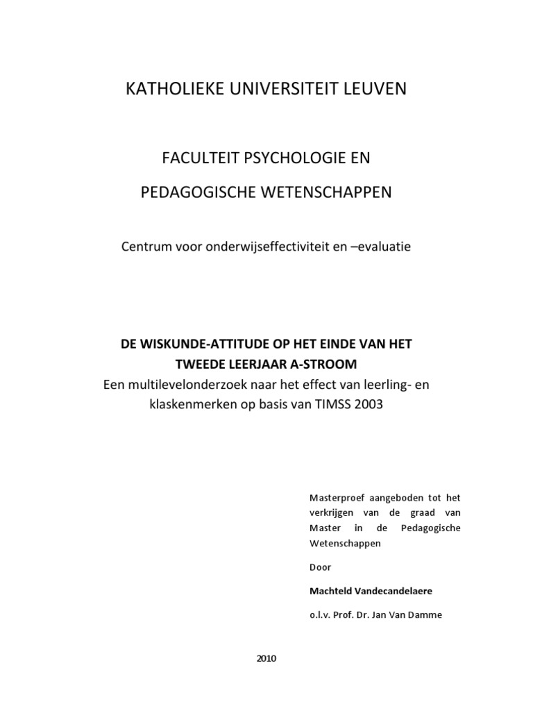 Masterproef Machteld Vandecandelaere | PDF