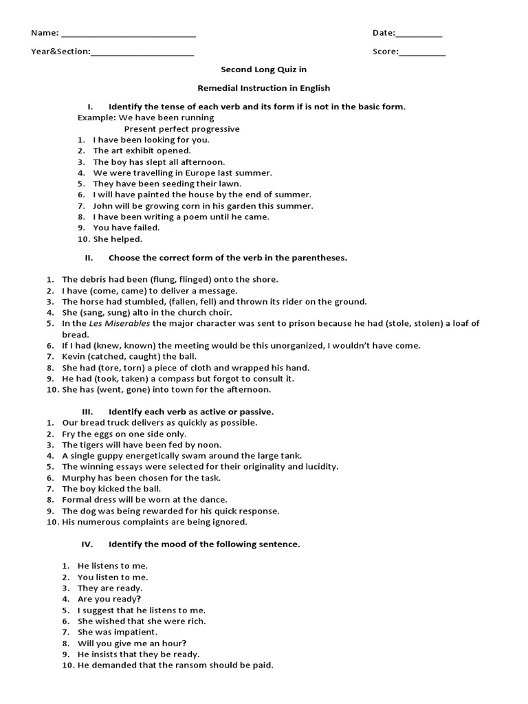 long quiz | Languages | Morphology | Free 30-day Trial | Scribd