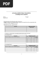 Analisis Kebutuhan Pelatihan | PDF