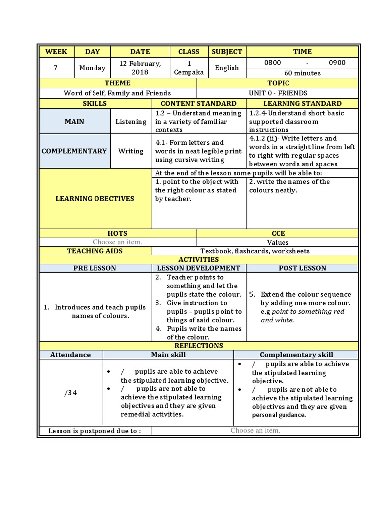 CEFR Lesson 7 | Lesson Plan | Teachers
