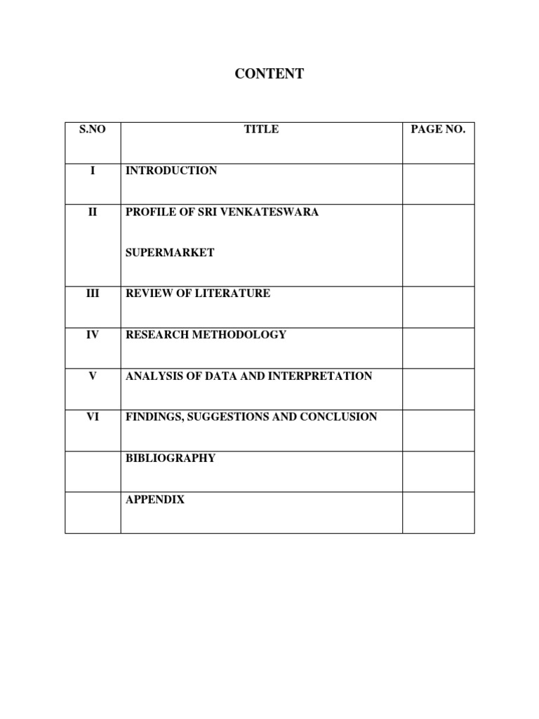 A Study On Customer Satisfaction Towards Super Market | PDF | Customer ...