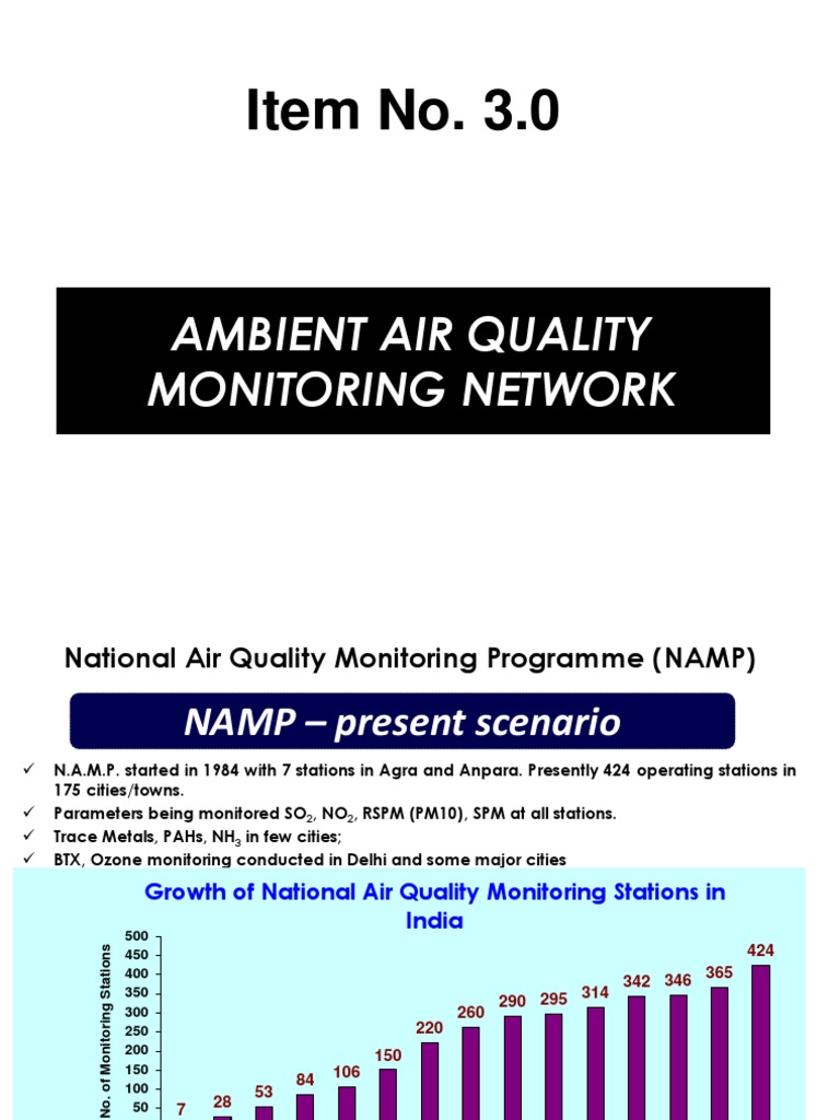 Item No. 3.0: Ambient Air Quality Monitoring Network | PDF | Atmosphere ...