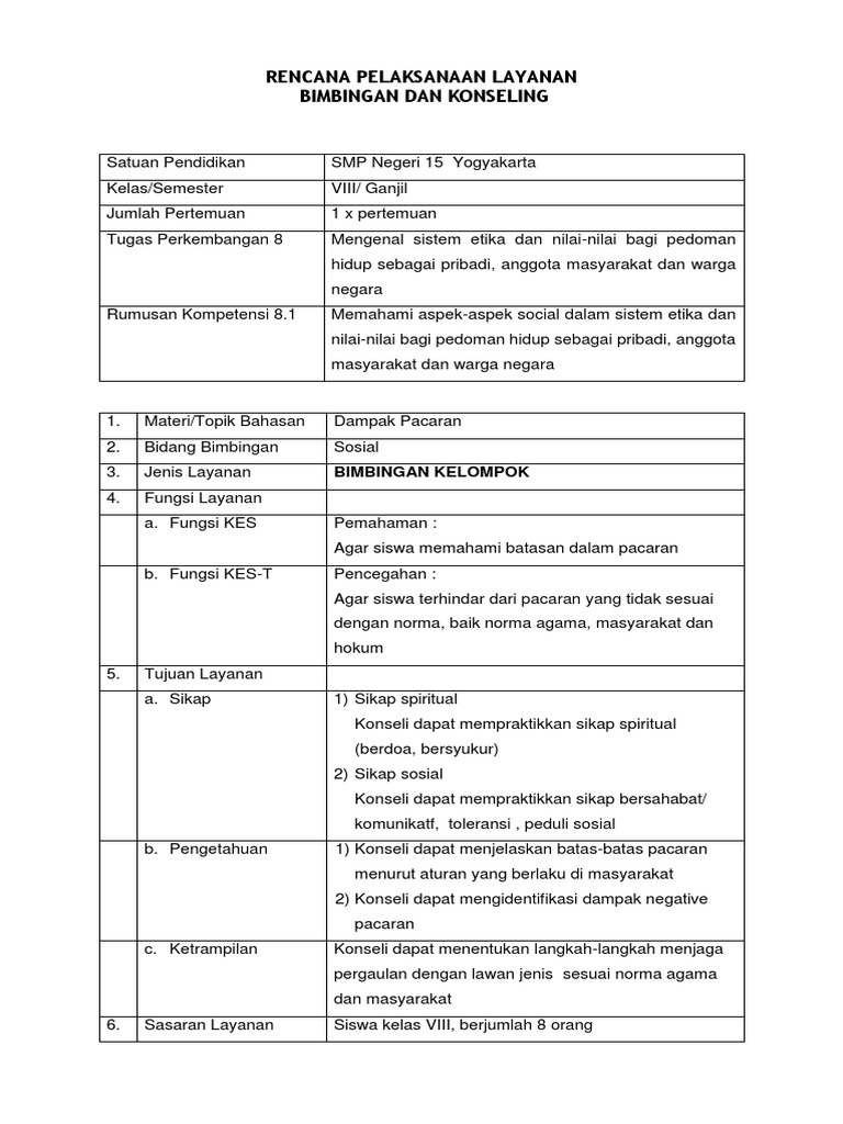 RPL Bimbingan Kelompok | PDF | Ilmu Sosial | Sains & Matematika