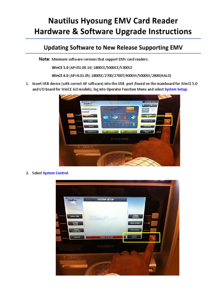 EMV Card Reader Upgrade Kit Instructions - 05162016 | PDF | Emv ...