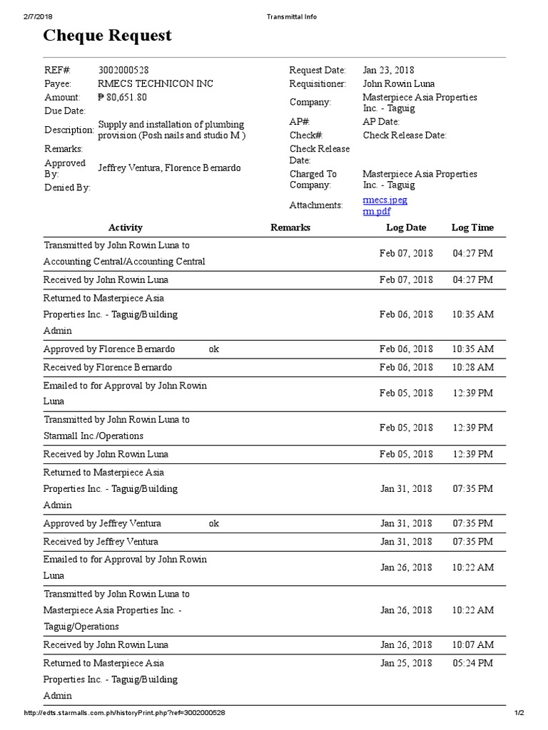 Cheque Request: Rmecs - Jpeg RM PDF | PDF | Cheque | Paper