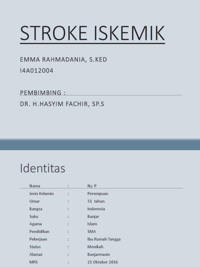 Laporan Kasus Stroke | PDF