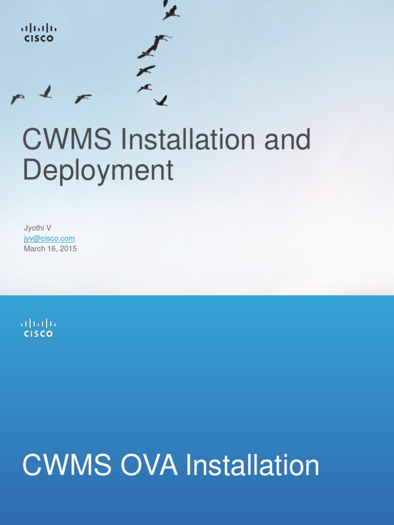 CWMS OVA Installation Guide | PDF