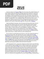 Love Story of Zeus and Maia | PDF | Greek Gods | Greek Mythology