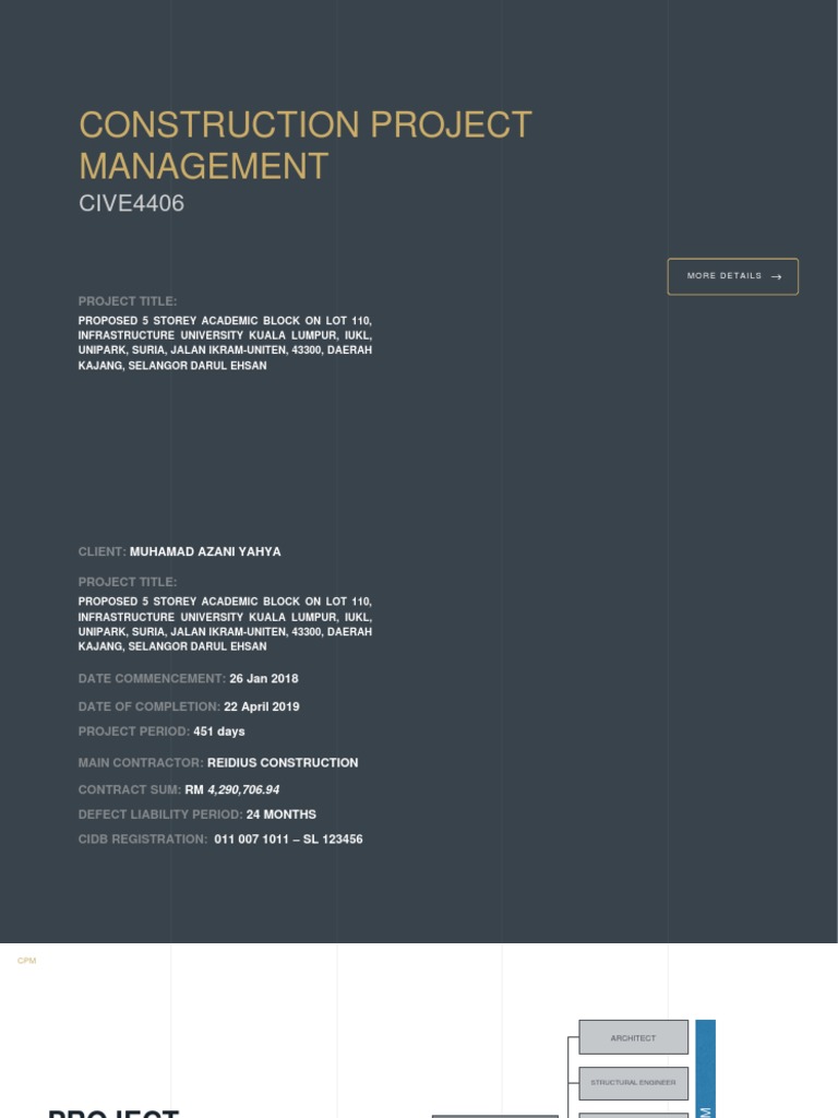 CPM Presentation 28.1.2018 | PDF | Architect | Engineering