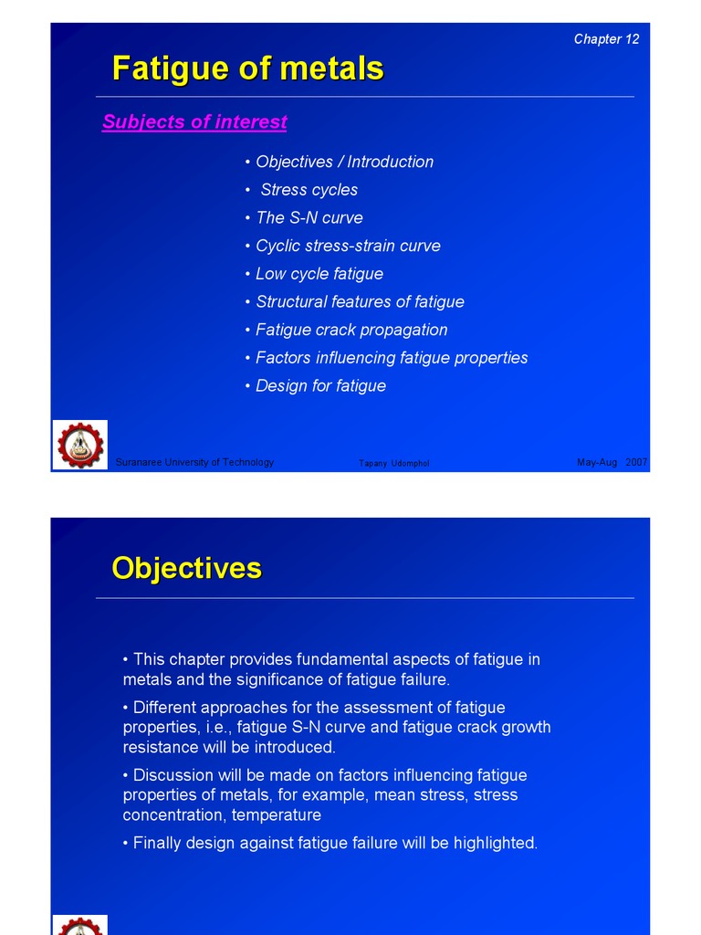 Understanding Metal Fatigue Mechanics | PDF | Fatigue (Material) | Fracture