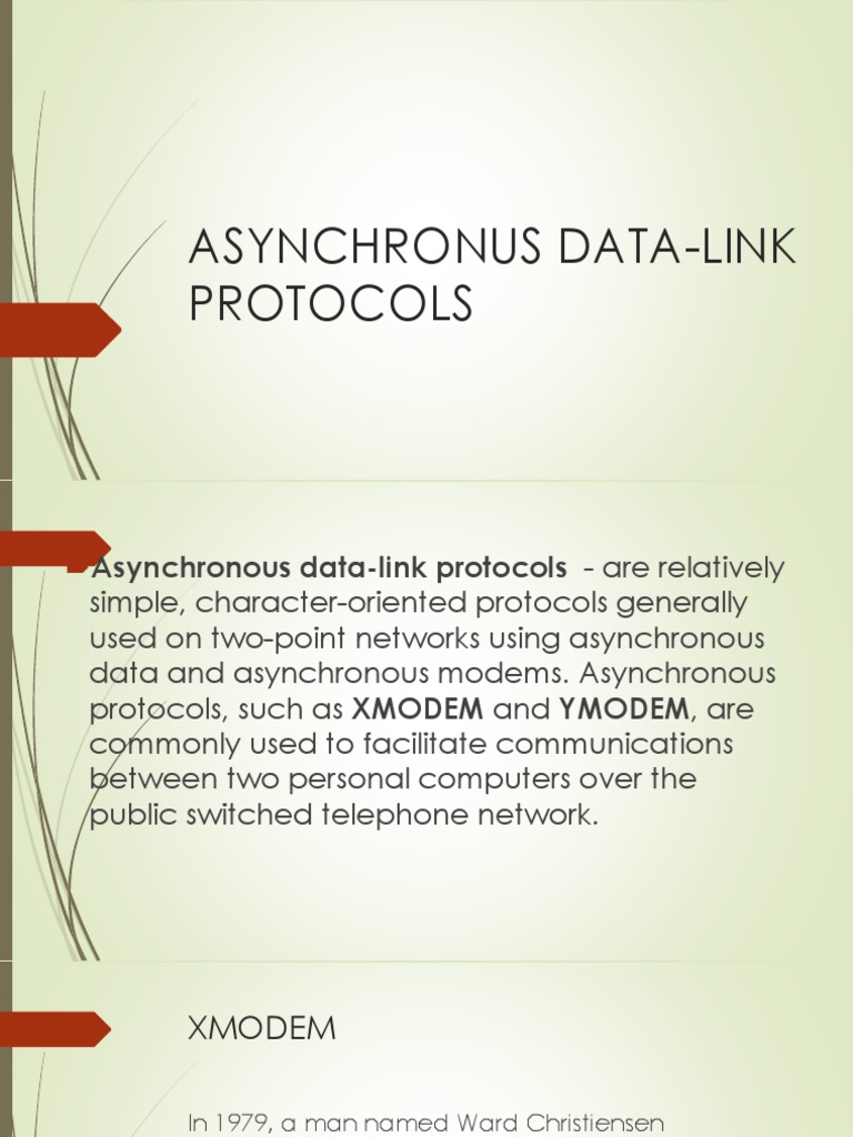 Asynchronus Data-Link Protocols | PDF | Network Architecture | Internet ...
